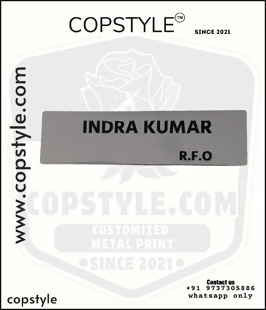 Metal pocket name plate Custom name badge Engraved name tag Profession